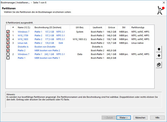 Bootmanager Boot-US: Screenshots